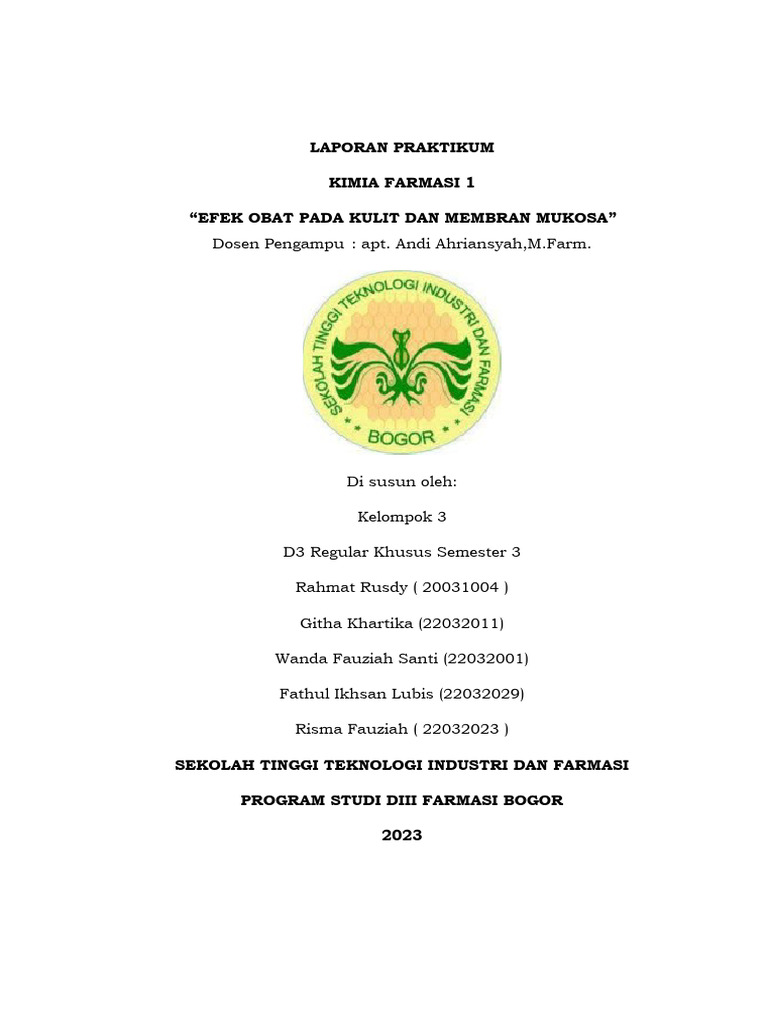 Laprak Farmakologi Modul 3 | PDF