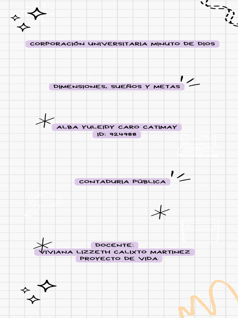 Proyecto De Vida Sueños Y Metas Pdf