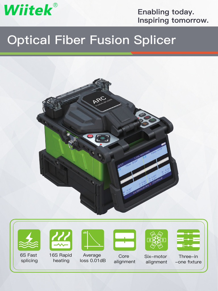 New Arrival Optical Fiber Fusion Splicer Datasheet - Wiitek | PDF ...
