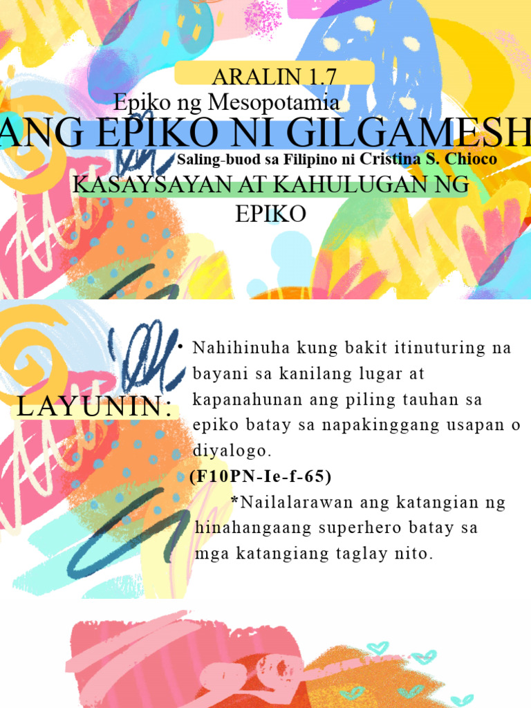 Kasaysayan NG EPIKO | PDF Kasaysayan NG EPIKO | PDF