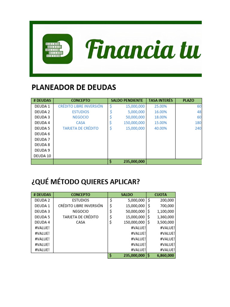 Registro de Deudas | PDF