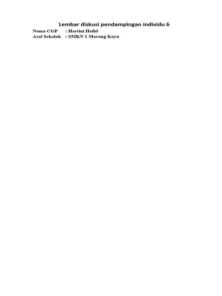 Lembar Diskusi PI 6 | PDF