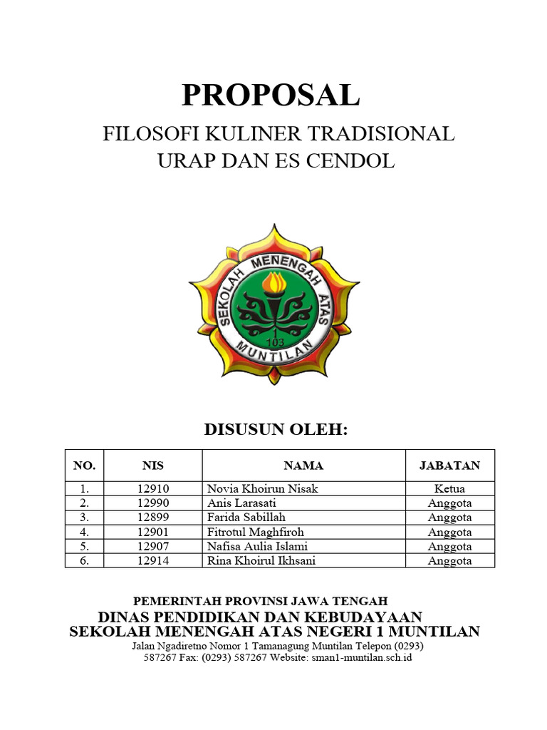 Proposal Proyek P5 - Kearifan Lokal | PDF