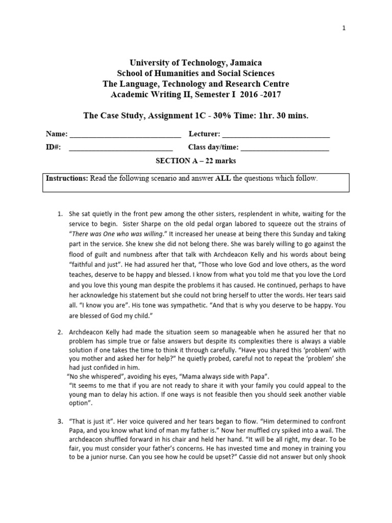 Cassie Archdeacon Kelly 2 - Sem 1 2016 - 2017 | PDF | Argument