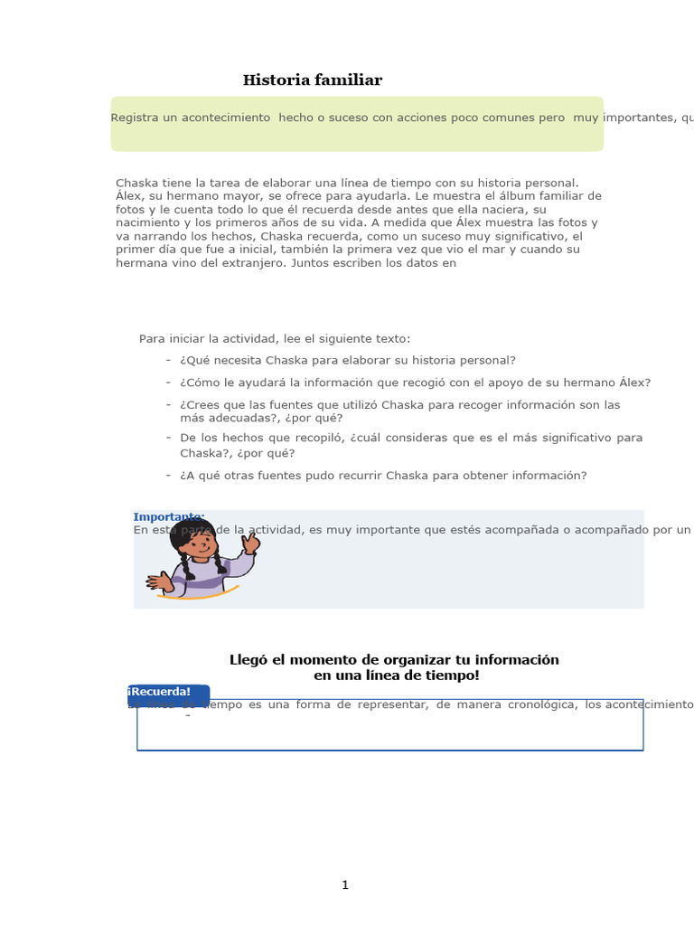 ¿Cómo elaborar una historia familiar? | PDF
