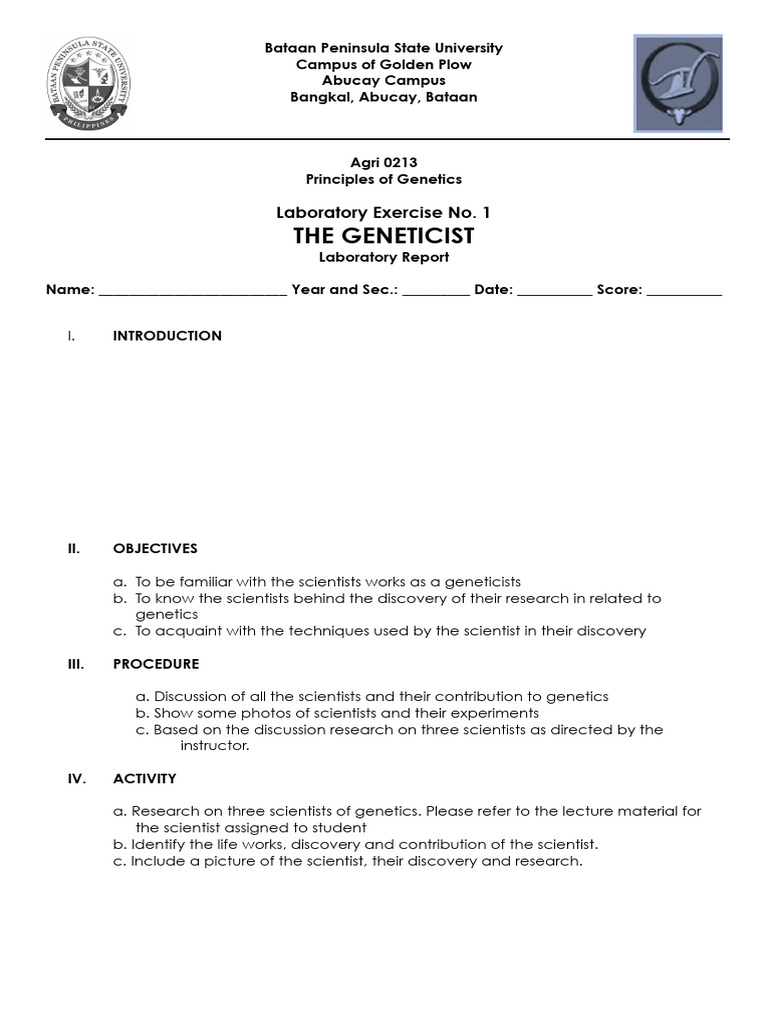 AGRI20021320 Laboratory 201 | PDF | Laboratories | Learning