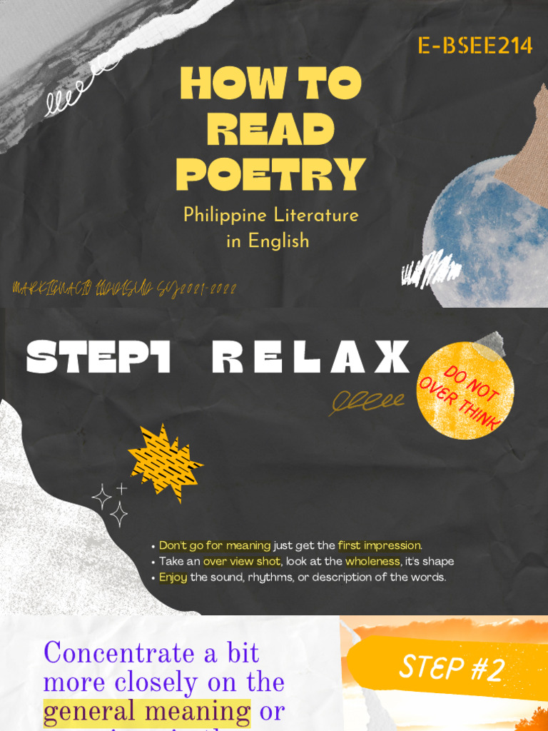 Module 3 - How To Read A Poem | PDF | Poetry | Writing