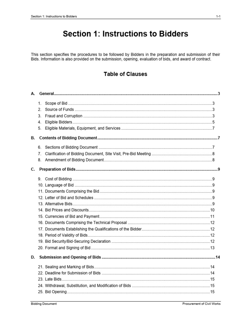 ITB (BR3) Rev 5 - 040323 | PDF | Joint Venture | Prices