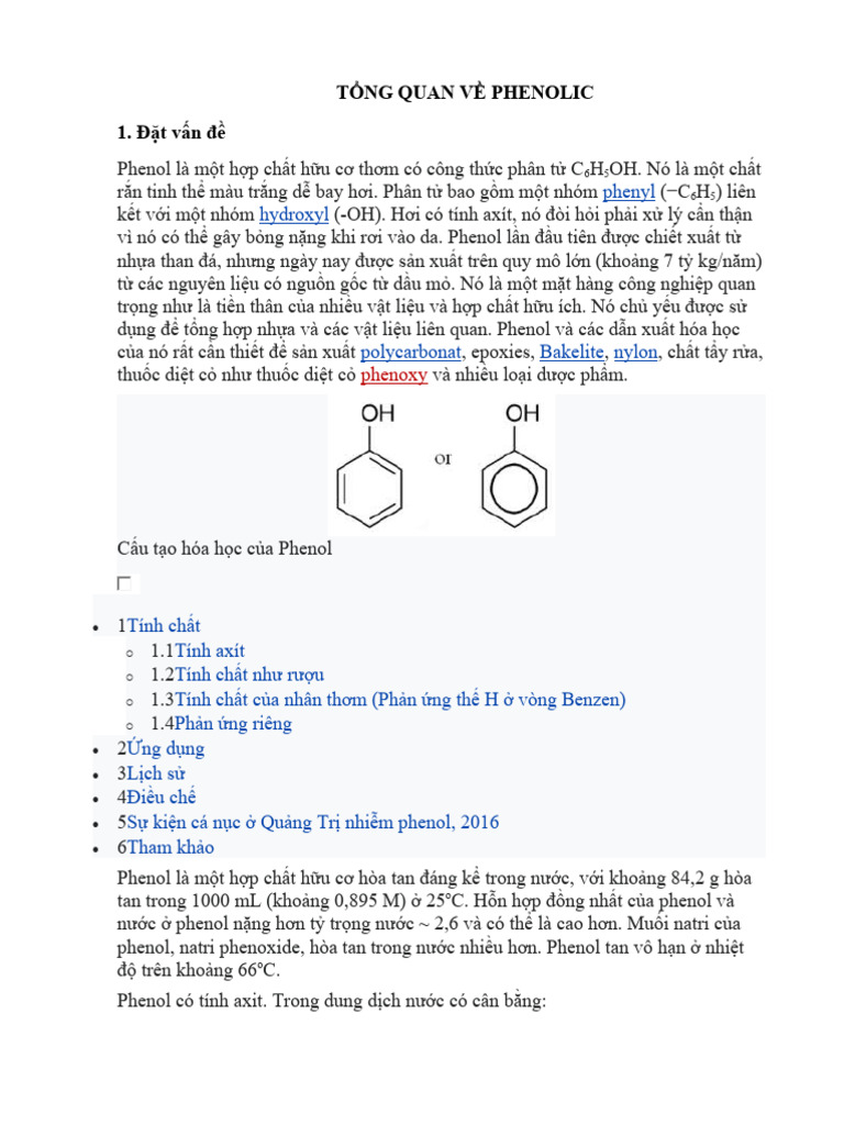 T NG Quan Phenolic | PDF