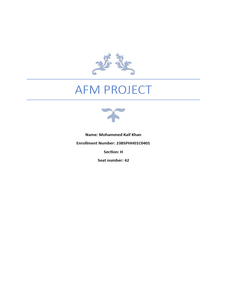 Afm Report | PDF | Expense | Balance Sheet