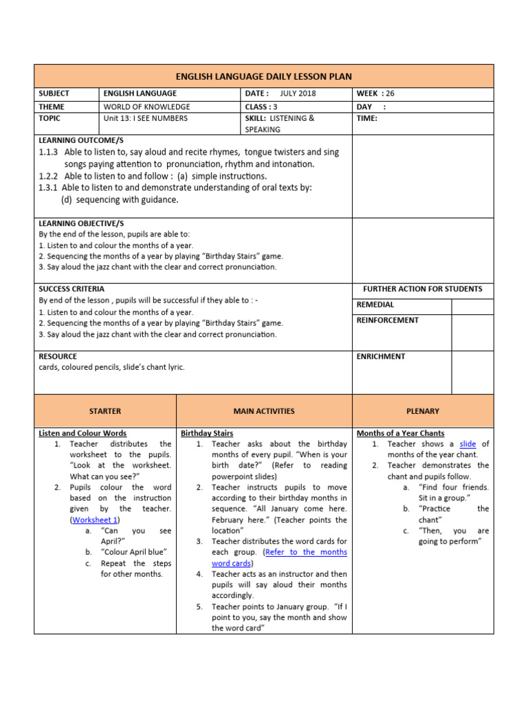 Lesson-Plan-PAK21 (L&S) - Week26 | PDF | Teachers | Cognitive Science