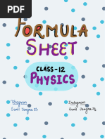 General Physics 2 Equation Sheet | PDF | Capacitor | Electromagnetic ...