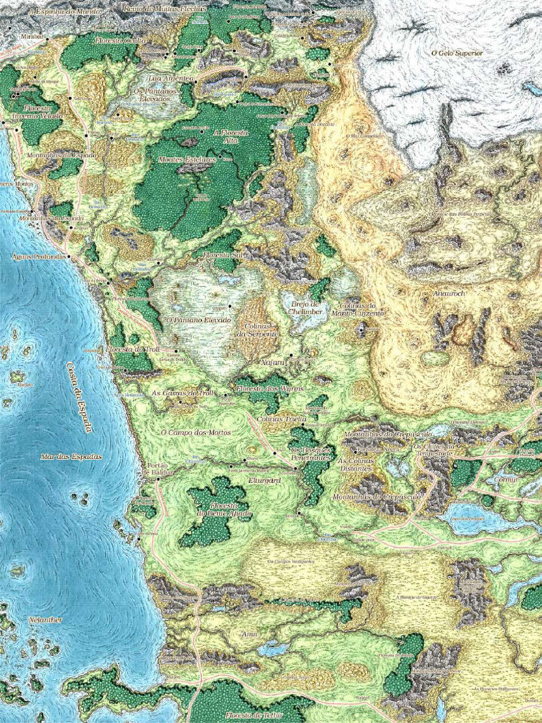 DD 5e Costa Da Espada Guia de Aventureiros Fundo Colorido Export | PDF