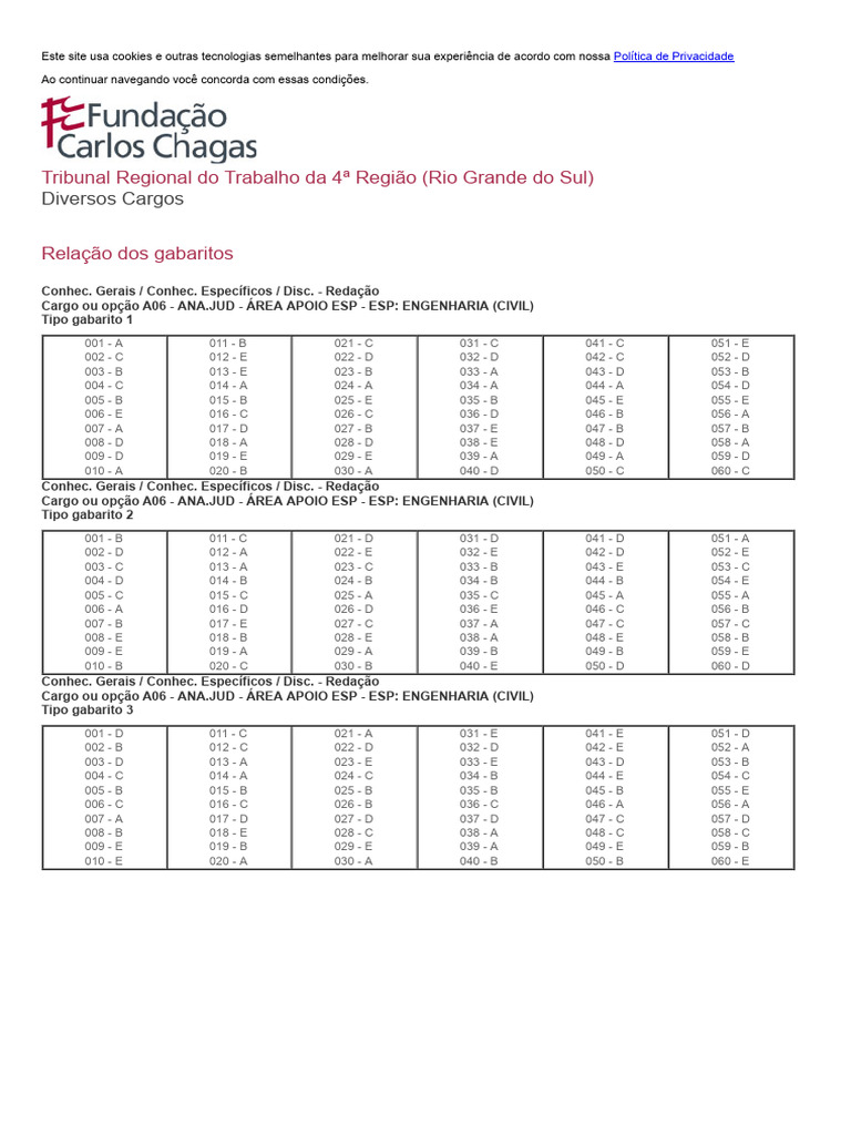 01 - A06 - Ana - Jud - Area Apoio - Engenharia (Civil) | PDF ...