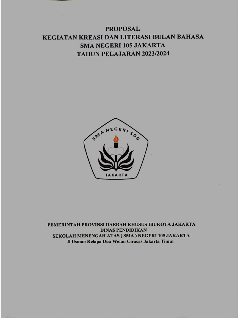 Proposal Bulan Bahasa 2023 | PDF