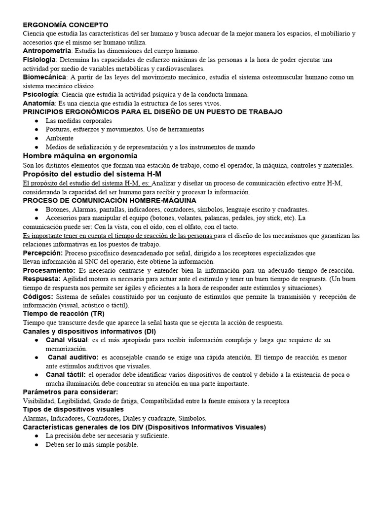 Guia ERGO | PDF | Factores humanos y ergonomía | Herramientas