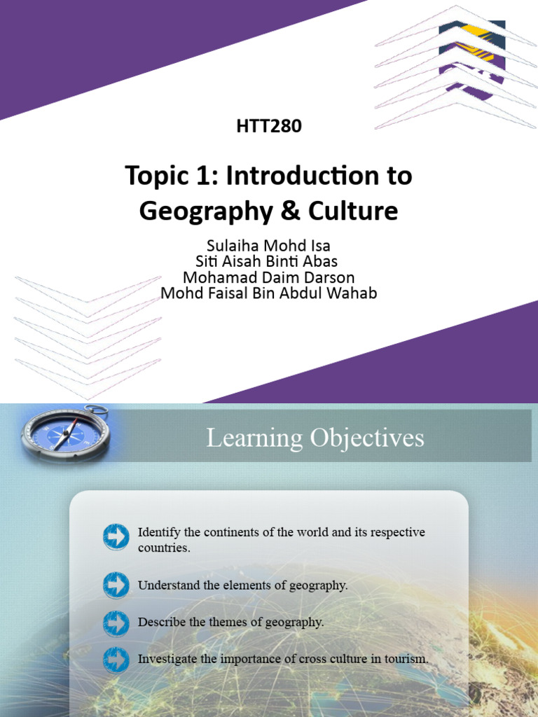 HTT 280 Chapter 1 - Introduction To Geography and Culture | PDF | Rain | Tropics