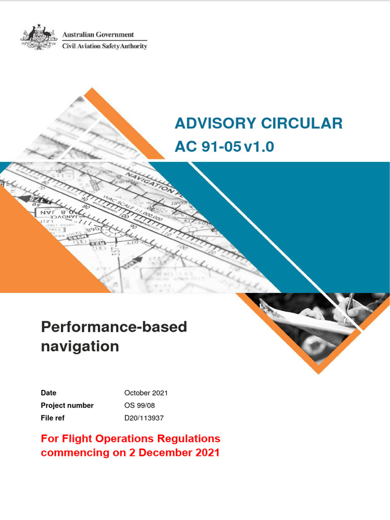 Advisory Circular 91 05 Performance Based Navigation | PDF | Aviation Safety | Transport Safety
