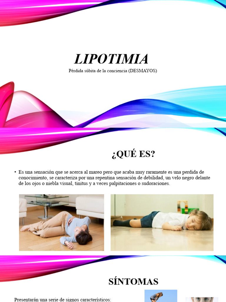 LIPOTIMIA | PDF | Deshidración | Medicina CLINICA