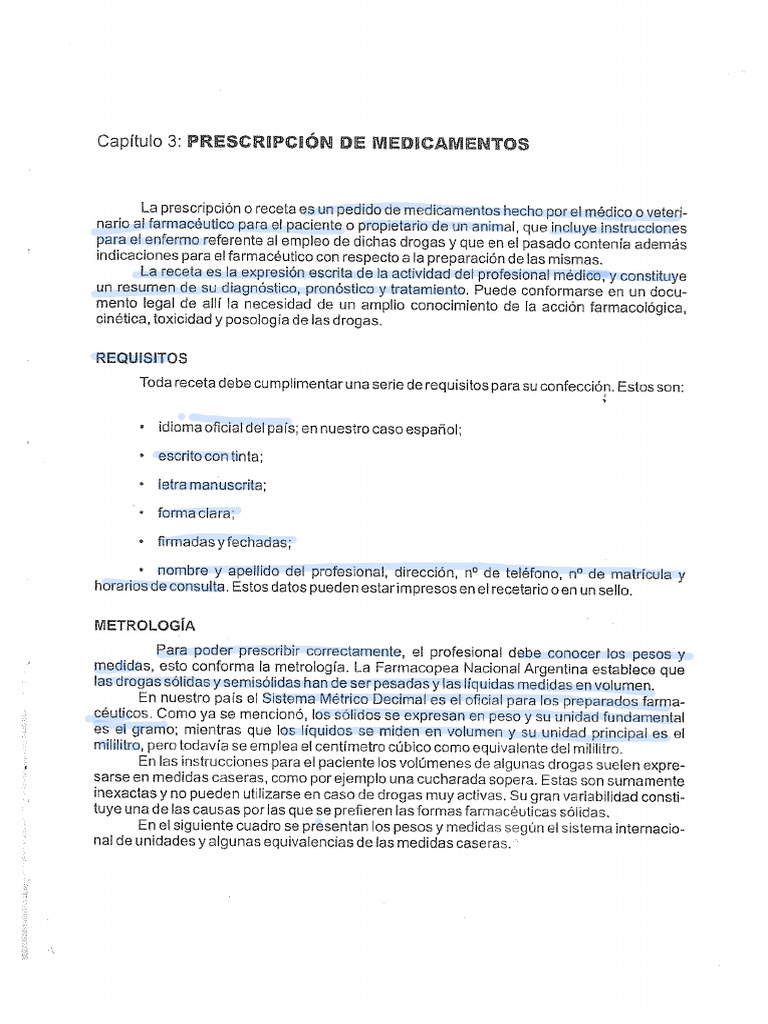 Prescripcion de Medicamentos | PDF