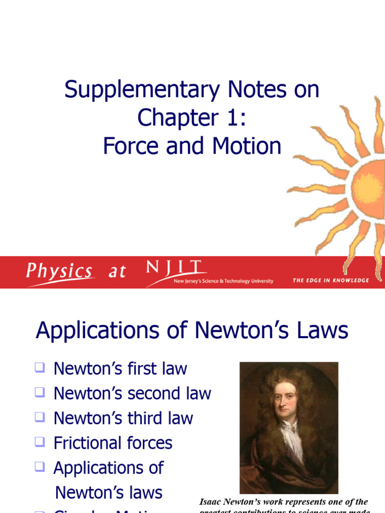 Sci8-Ch1-Supplementary Notes On Chapter 1-A - Force and Motion ...