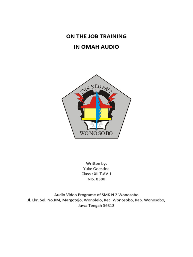 Ojt Report Form Yuke Pdf Vocational Education Psychological Concepts