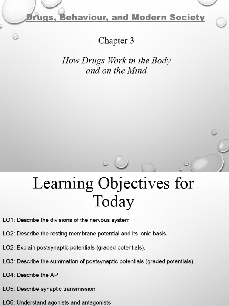 PSYC 231 Lecture 2 Intro To Nervous System | PDF | Inhibitory Postsynaptic Potential | Chemical ...