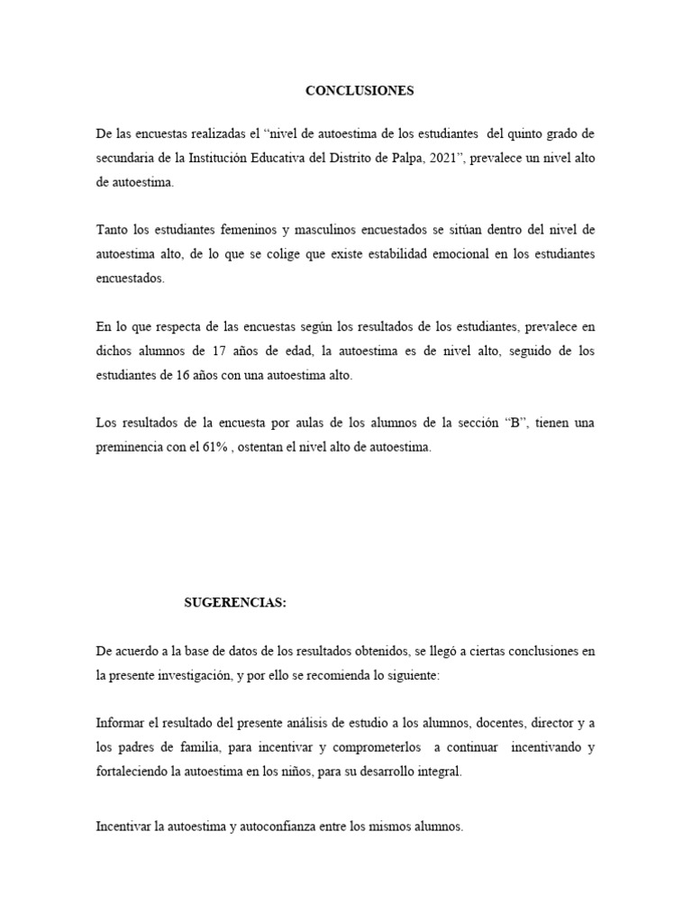 CONCLUSIONES | PDF