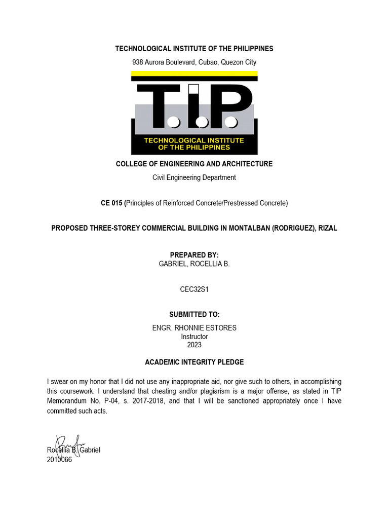 Ce015 Ce32s2 Gabriel Design-Project | PDF | Earthquakes | Landslide