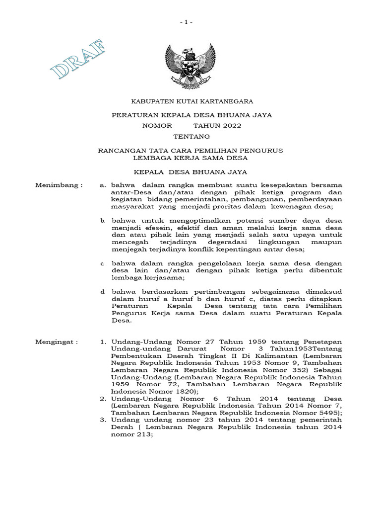 Draf Perkades LKD | PDF