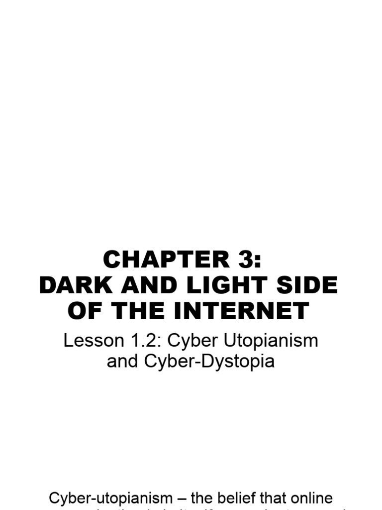 Cyber Utopianism vs. Dystopia Online | PDF | Dystopia | Internet