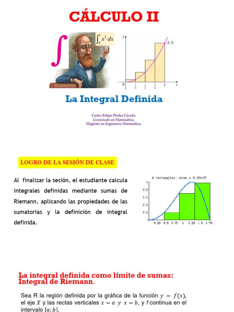 Integral Definida. Interpretación. Definición | PDF | Integral | Geometría