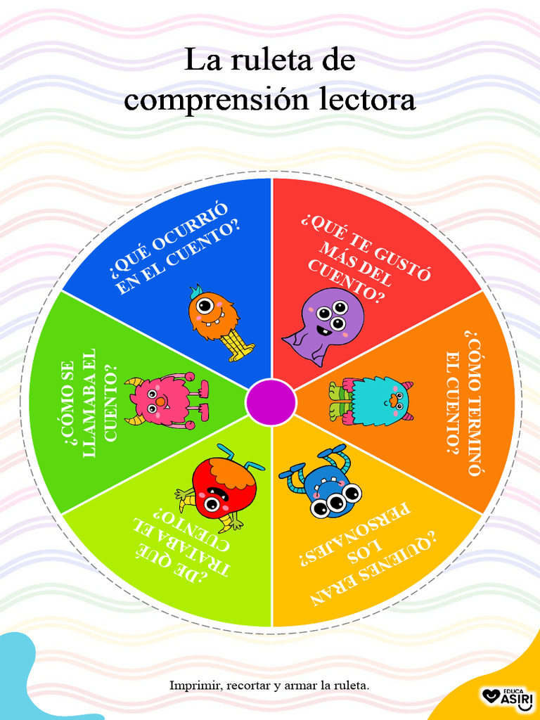 Ruleta de Comprensión Lectora Imprimible | PDF