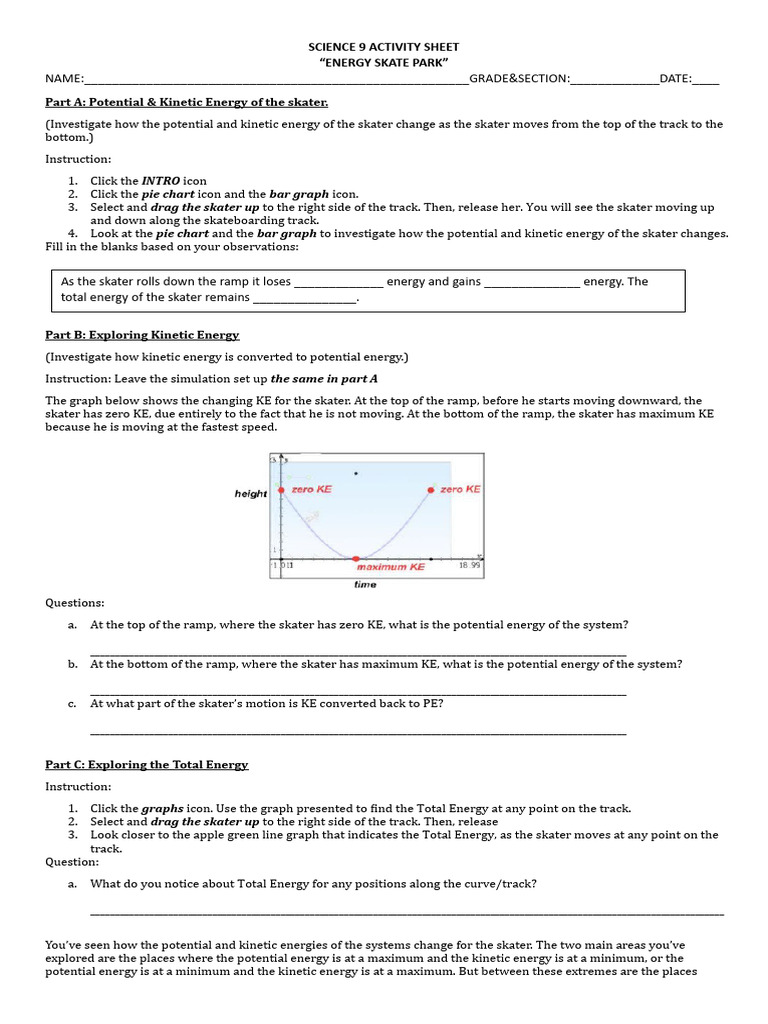 Science 9 Activity Sheet | PDF | Kinetic Energy | Physical Sciences