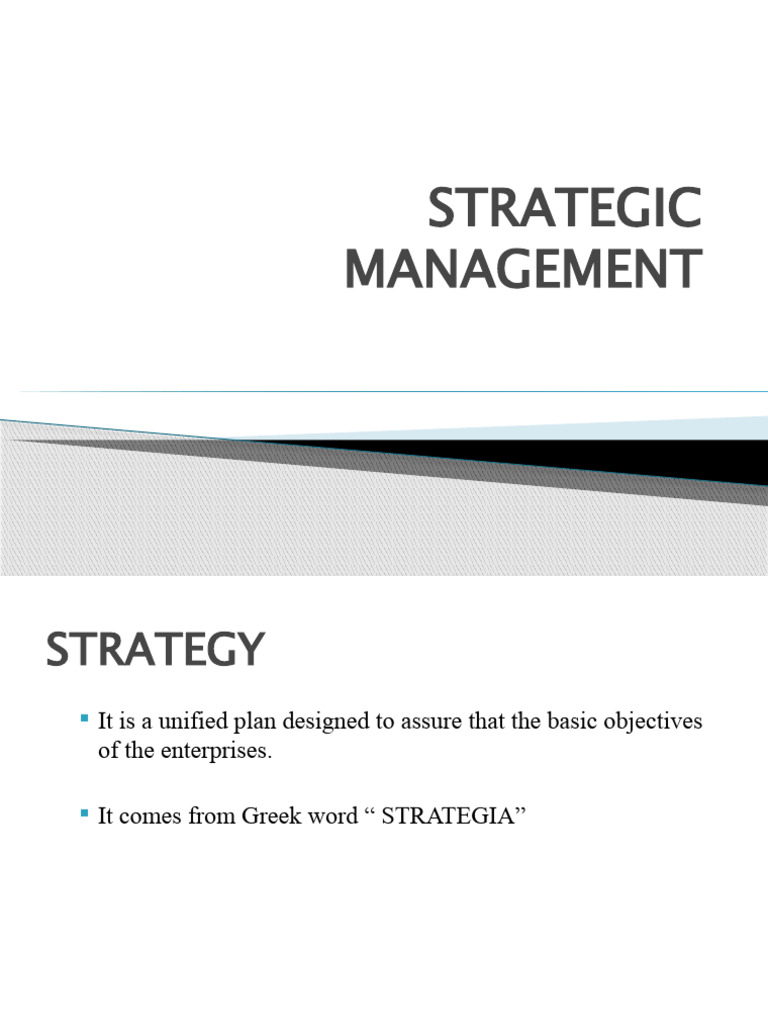 Strategic Management 1 | Download Free PDF | Strategic Management ...