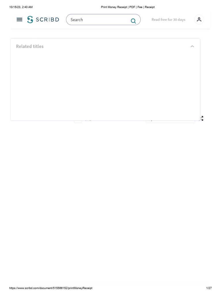 Print Money Receipt - PDF - Fee - Receipt | PDF | Scribd | Service Industries
