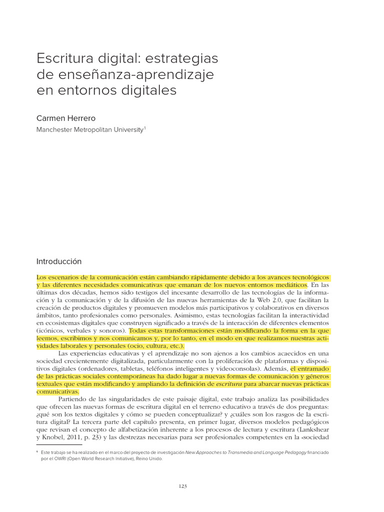 2019 Escritura Digital | PDF | Tecnología de información y ...