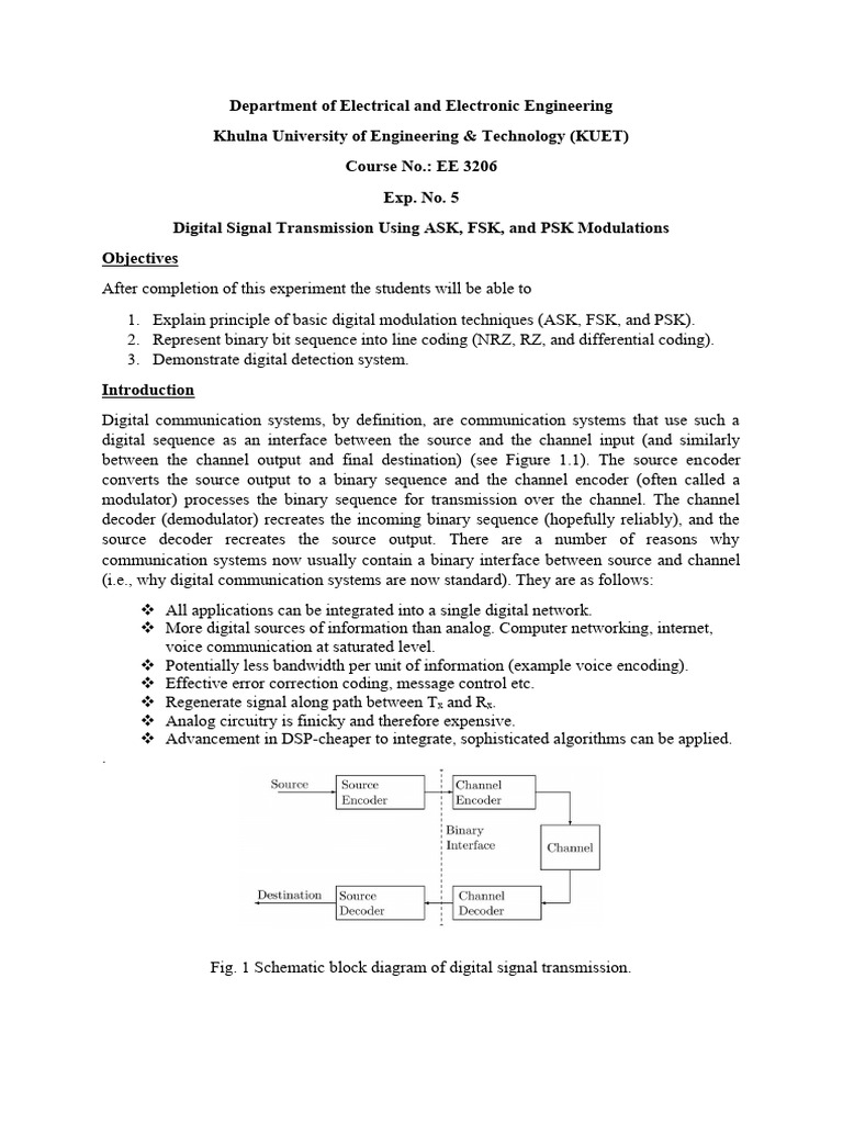 EE 3206, Exp 05 | PDF | Modulation | Electrical Engineering