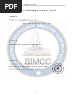 Primary 4 Math Practice Paper | PDF