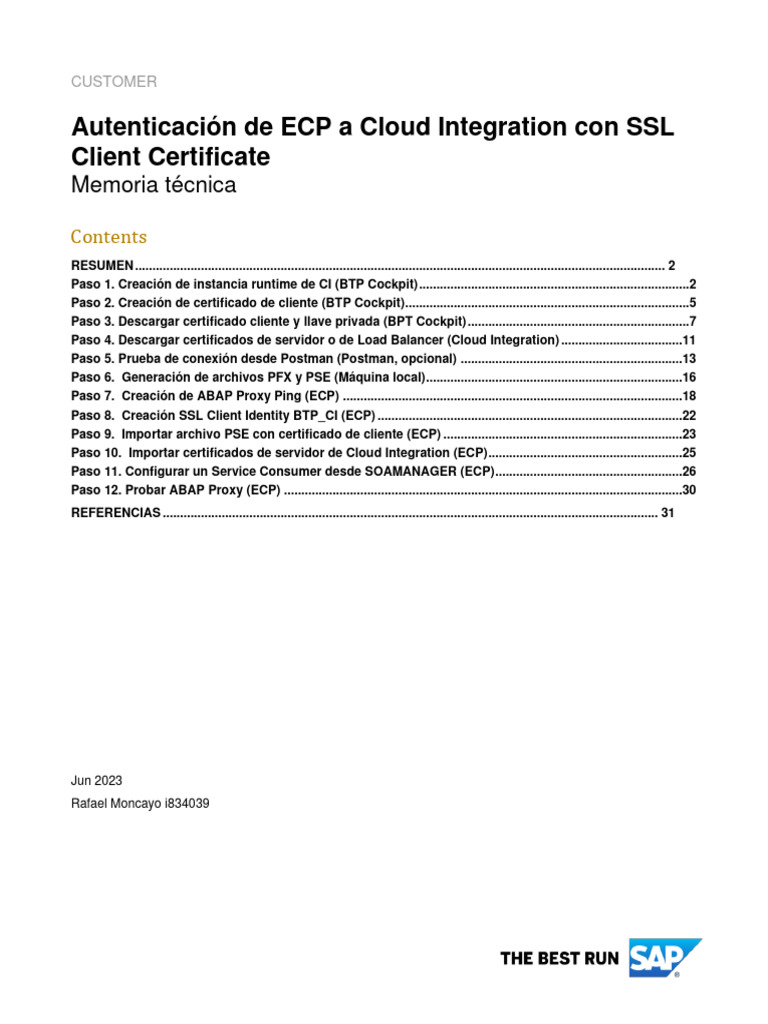 ECP To IC Autentication With SSL Client Certificate | PDF | Transport Layer Security | Archivo ...