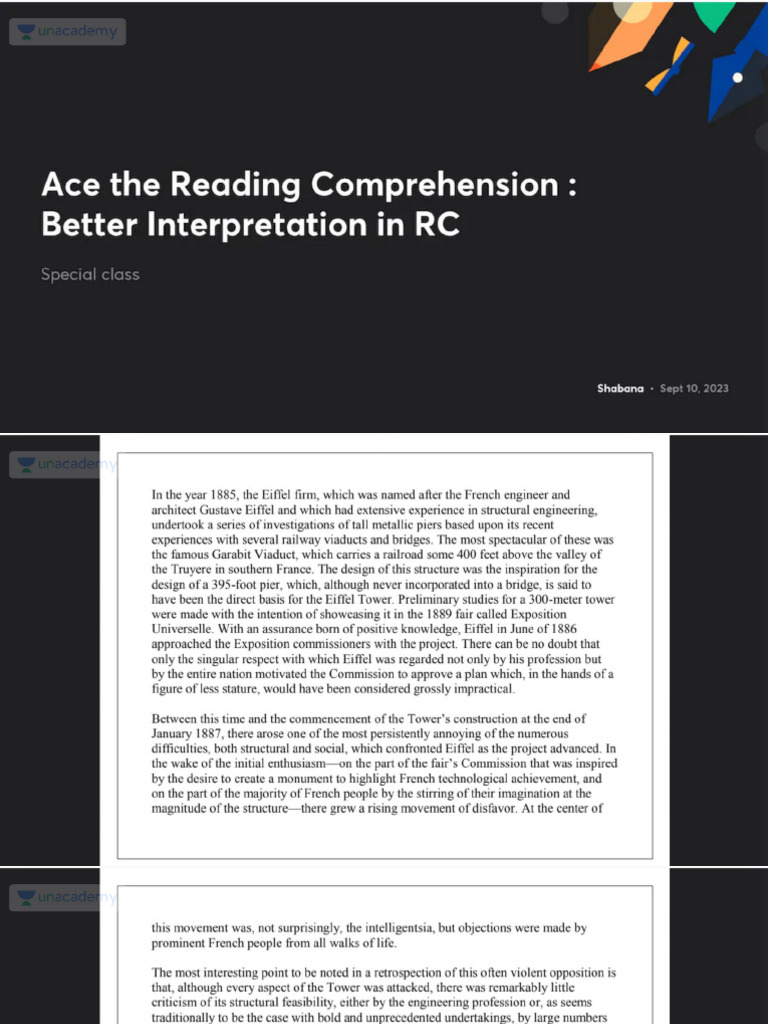 Ace The Reading Comprehension Better Interpretation in RC No Anno | PDF
