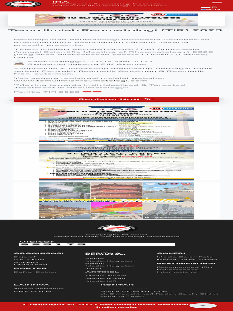 Temu Ilmiah Reumatologi Tir 2023 Perhimpunan Reumatologi Indonesia