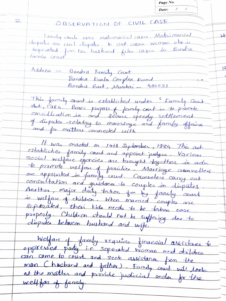 Civil-Case Observations | PDF