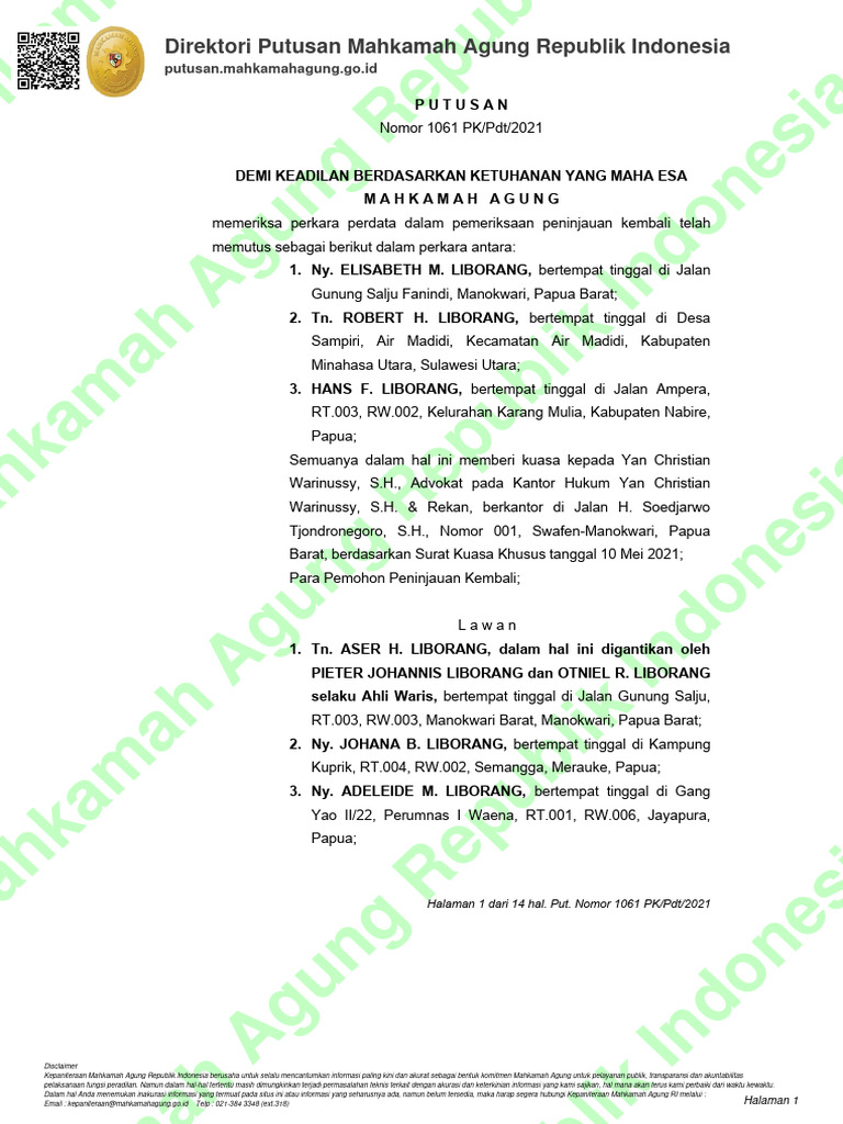 Putusan Waris 2 | PDF