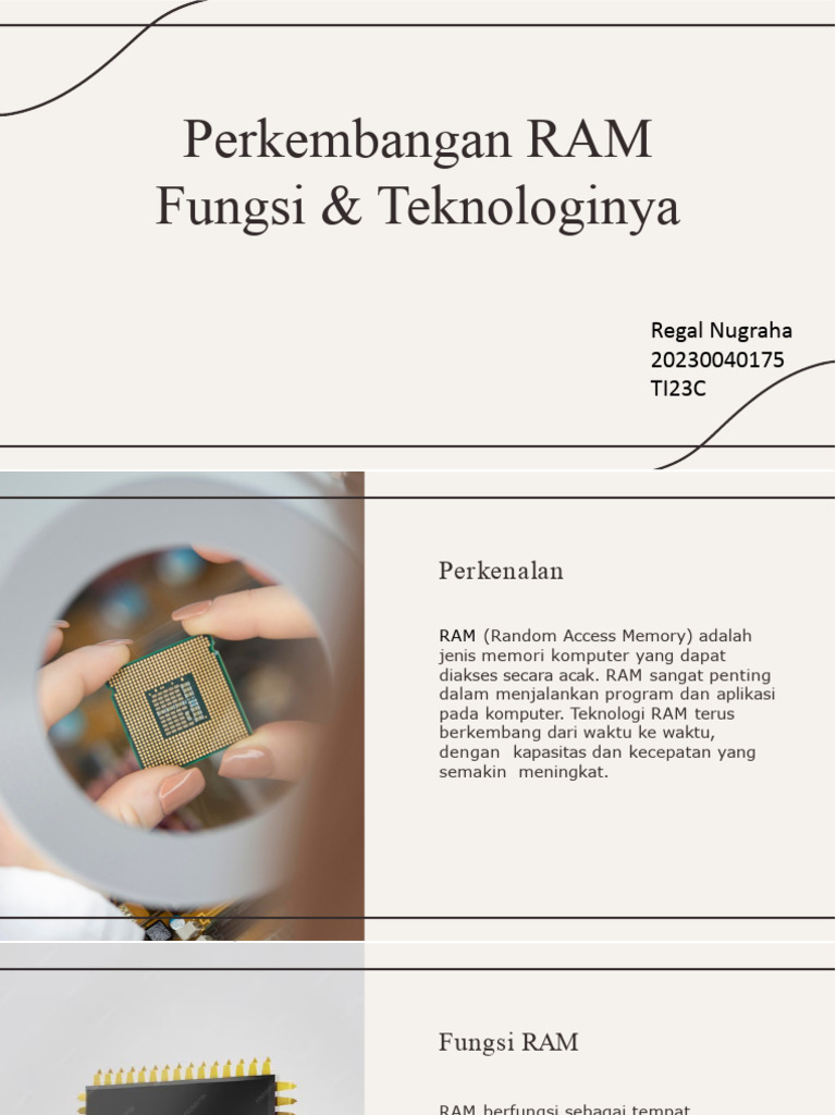 Regal Nugraha - Perkembangan RAM | PDF