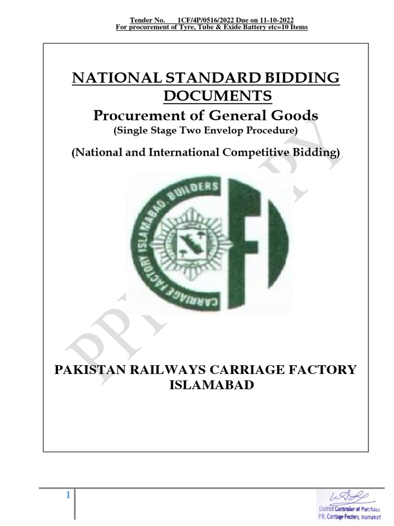 Railways Procurement Bid Guide | PDF | Specification (Technical Standard) | Bankruptcy