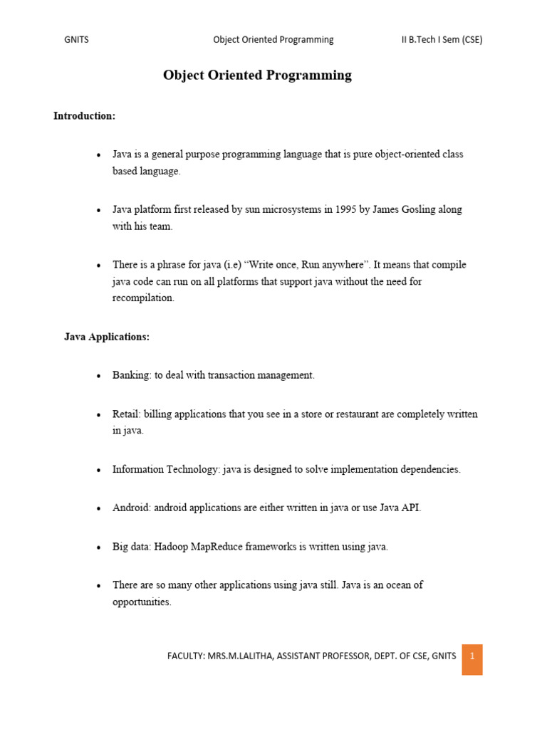 Introduction Java | Download Free PDF | Java Virtual Machine | Java ... Introduction Java | Download Free PDF | Java Virtual Machine | Java ...