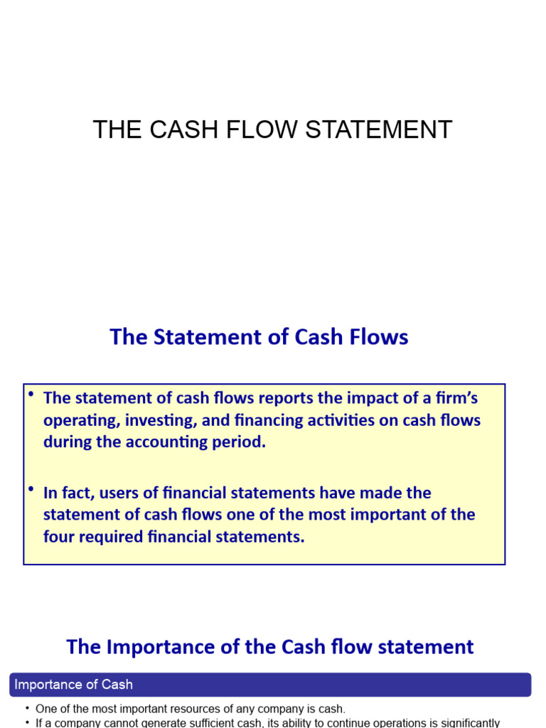 Cash Flow Statement | PDF | Cash Flow Statement | Equity (Finance)