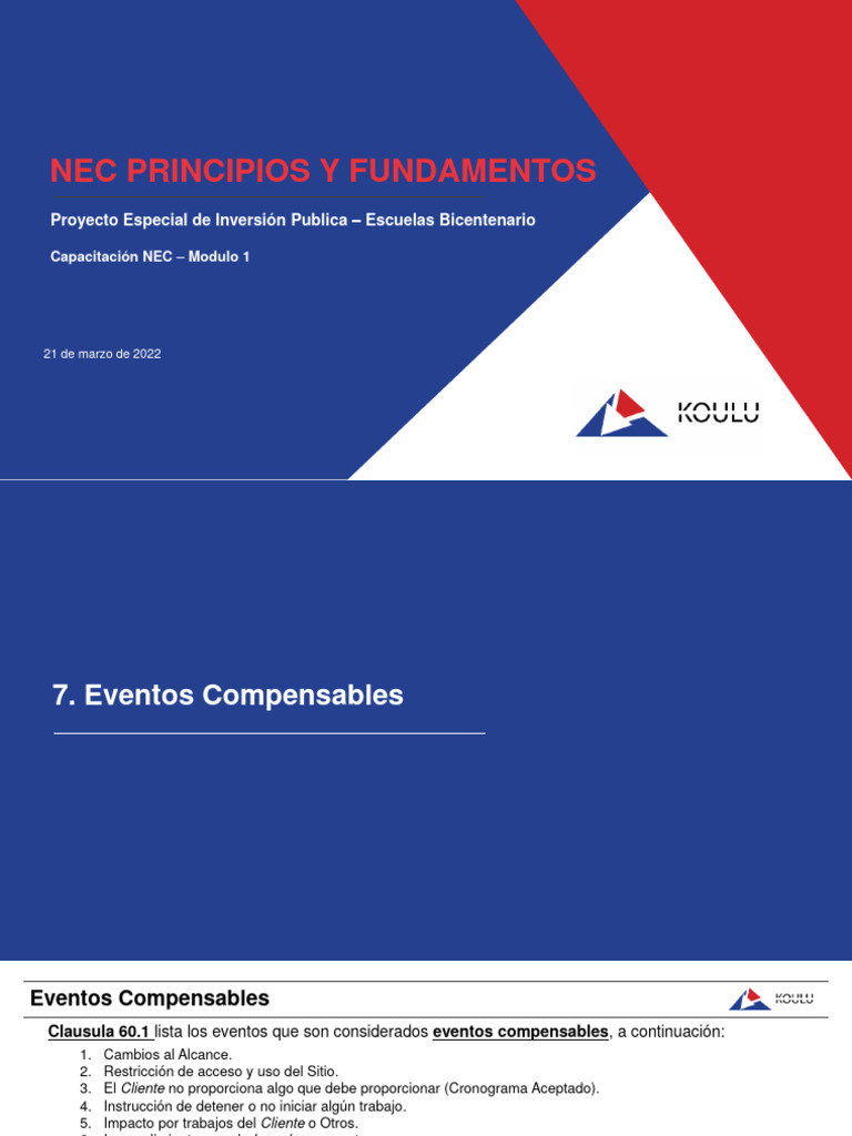 7 Eventos Compensables | PDF