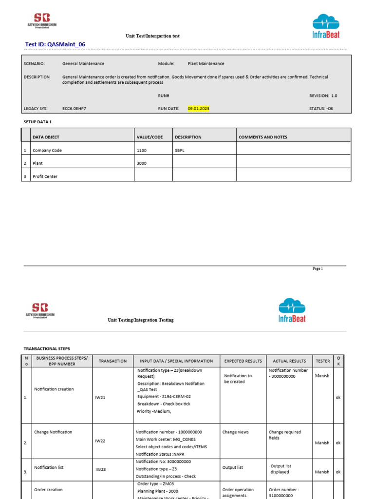 QAS - Gen Maint - Test Case - 06 | PDF | Software | Computer Programming